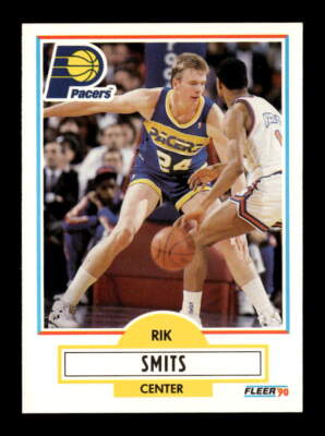 1990-91 Fleer #82 Rik Smits Indiana Pacers MINT Basketball Card *I995 ...