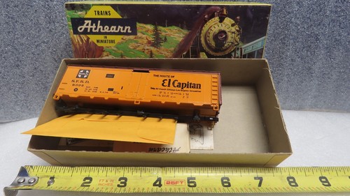 ATHEARN HO 1607 ATSF EL CAP REFRIGERATOR CAR KIT UNBUILT 629398 | eBay