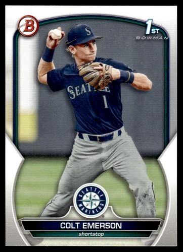 2023 Bowman Draft 1st Bowman #BD-42 Colt Emerson - Seattle Mariners ...