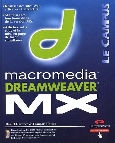 Dreamweaver MX - 1 CD-ROM, Daniel Garance et Francois Houste | eBay