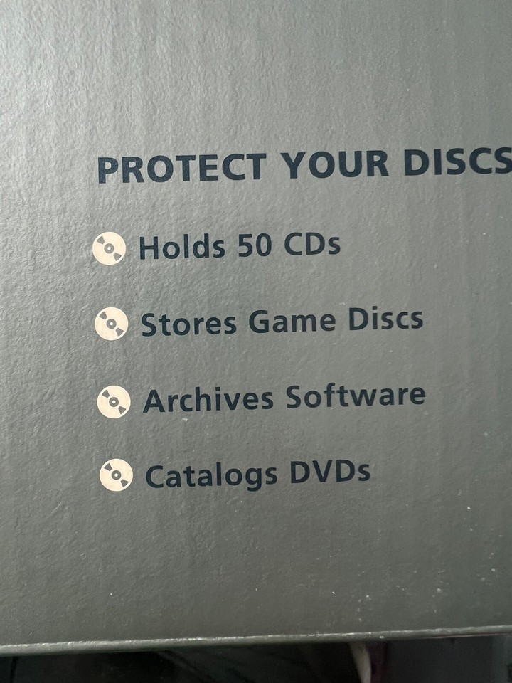 NIB Discgear Selector 50 CD / DVD Game Disc Retrieval System Black ...