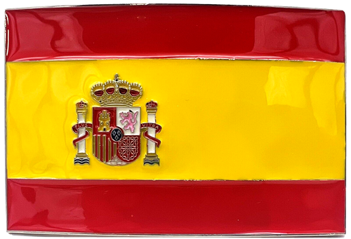 Spanish Flag Spain Enameled Belt Buckle | eBay