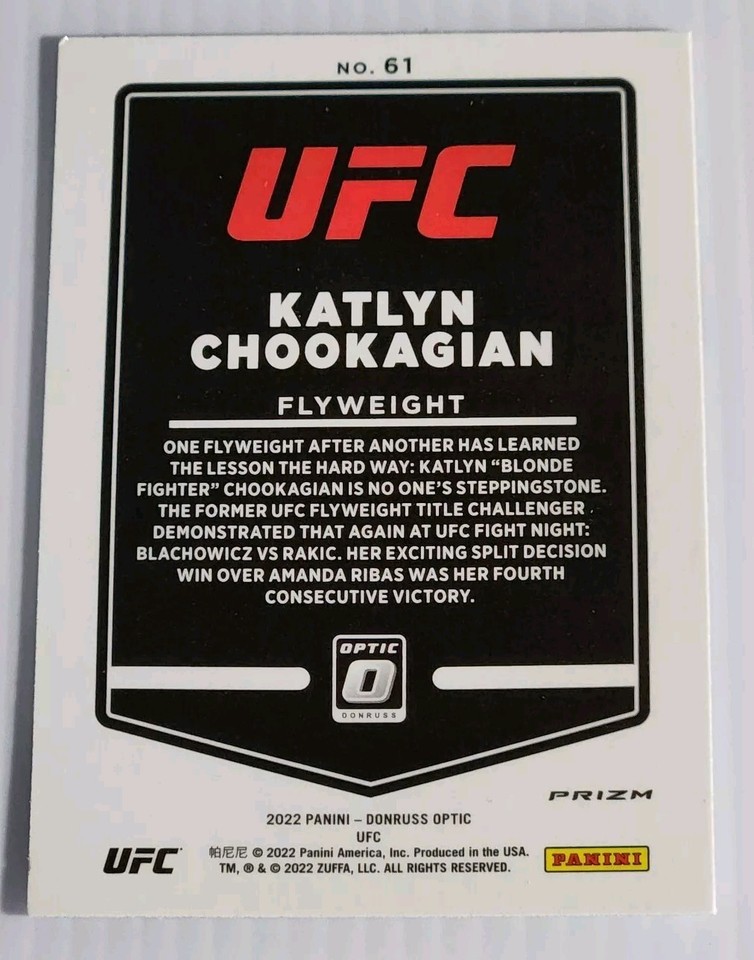 2022 Panini Donruss Optic UFC - Holo Prizm #61 Katlyn Cerminara | eBay