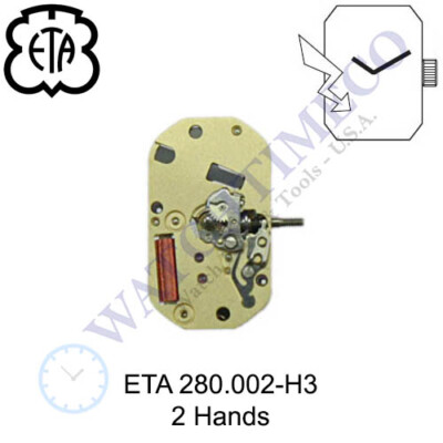 Genuine ETA 280.002 Watch Movement Swiss 2 Hands, Height 3 | eBay
