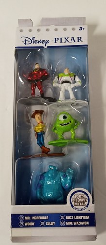 Disney/Pixar Nano Metalfigs 5 Pack Die-Cast Buzz, Sulley, Woody, Mike ...