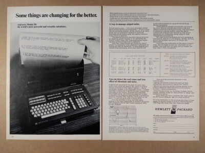 1972 HP Hewlett-Packard 9830A Calculator vintage print Ad | eBay