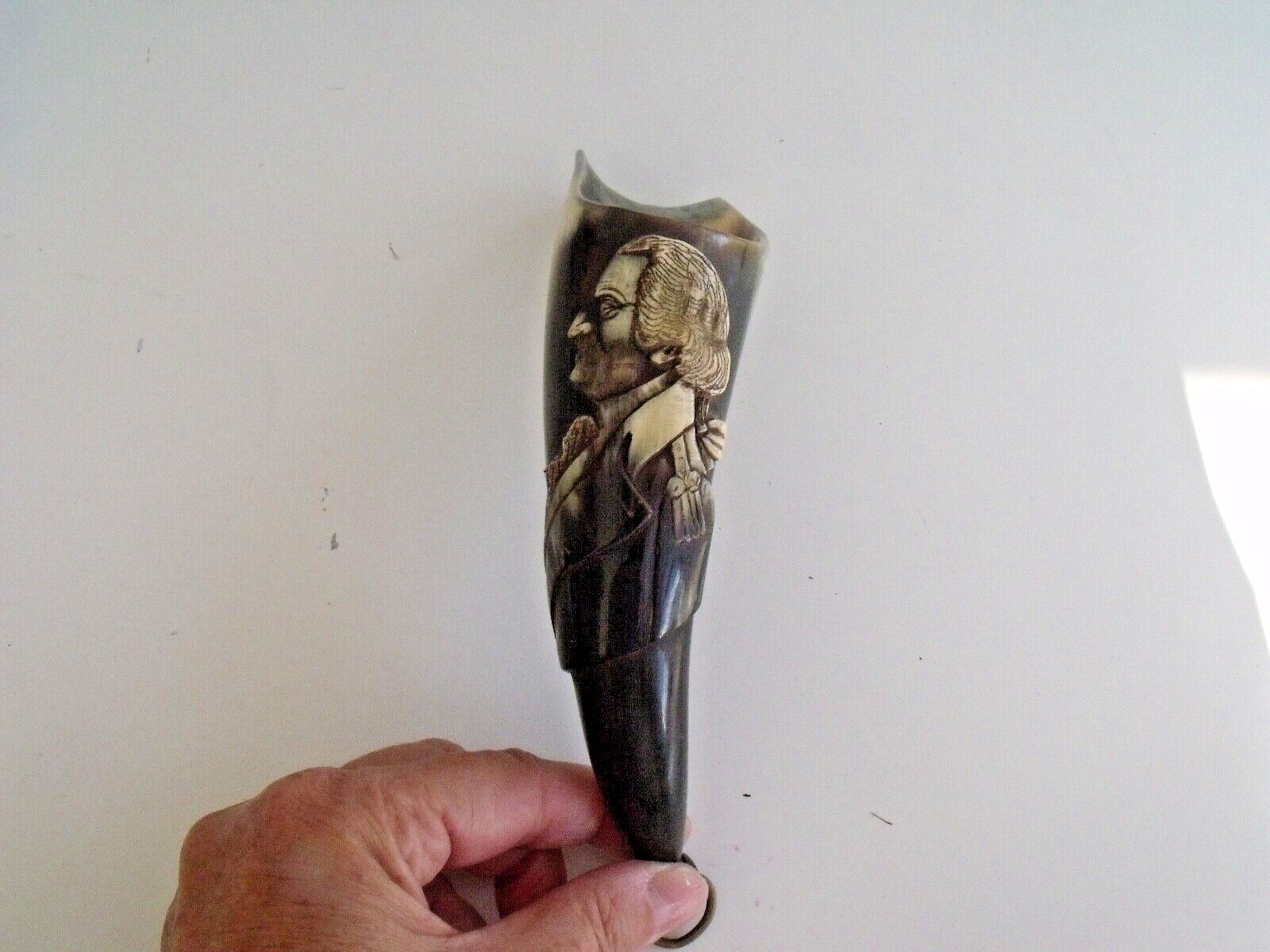 Rare VTG Hand-Carved George Washington Shoe Horn - Gem