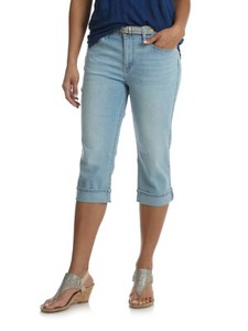 Lee Riders Women's Mid Rise Capri Pants With Belt Size 22 Falling Star ...