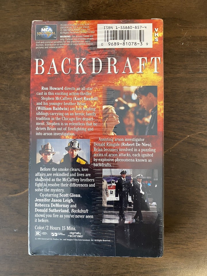 Backdraft (VHS, 1991) 96898107839| eBay