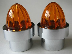 NEW Pair Amber Bumper Guide Replacement Lens / Tops | eBay