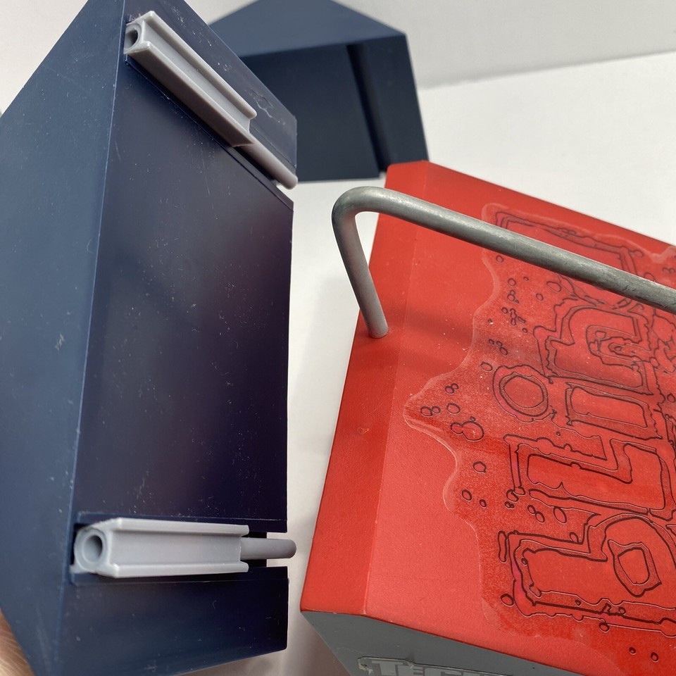 Tech Deck Skate Park Red & Orange Ramp Stairs Rails Some Connectors ...