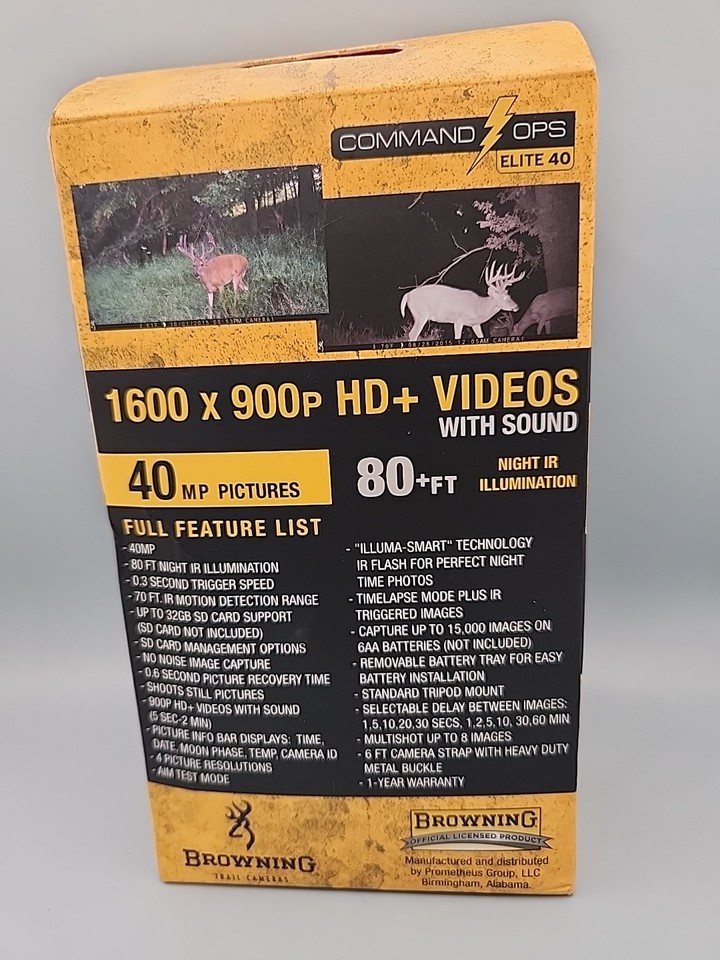 NEW BROWNING TRAIL CAMERA Command Ops Elite 40MP Trail Camera (BTC-4E40) | eBay