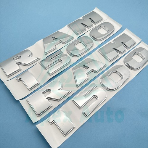 1set of 7pcs Black Dodge RAM 1500 4x4 HEMI Emblem Badge Logo Letters ...
