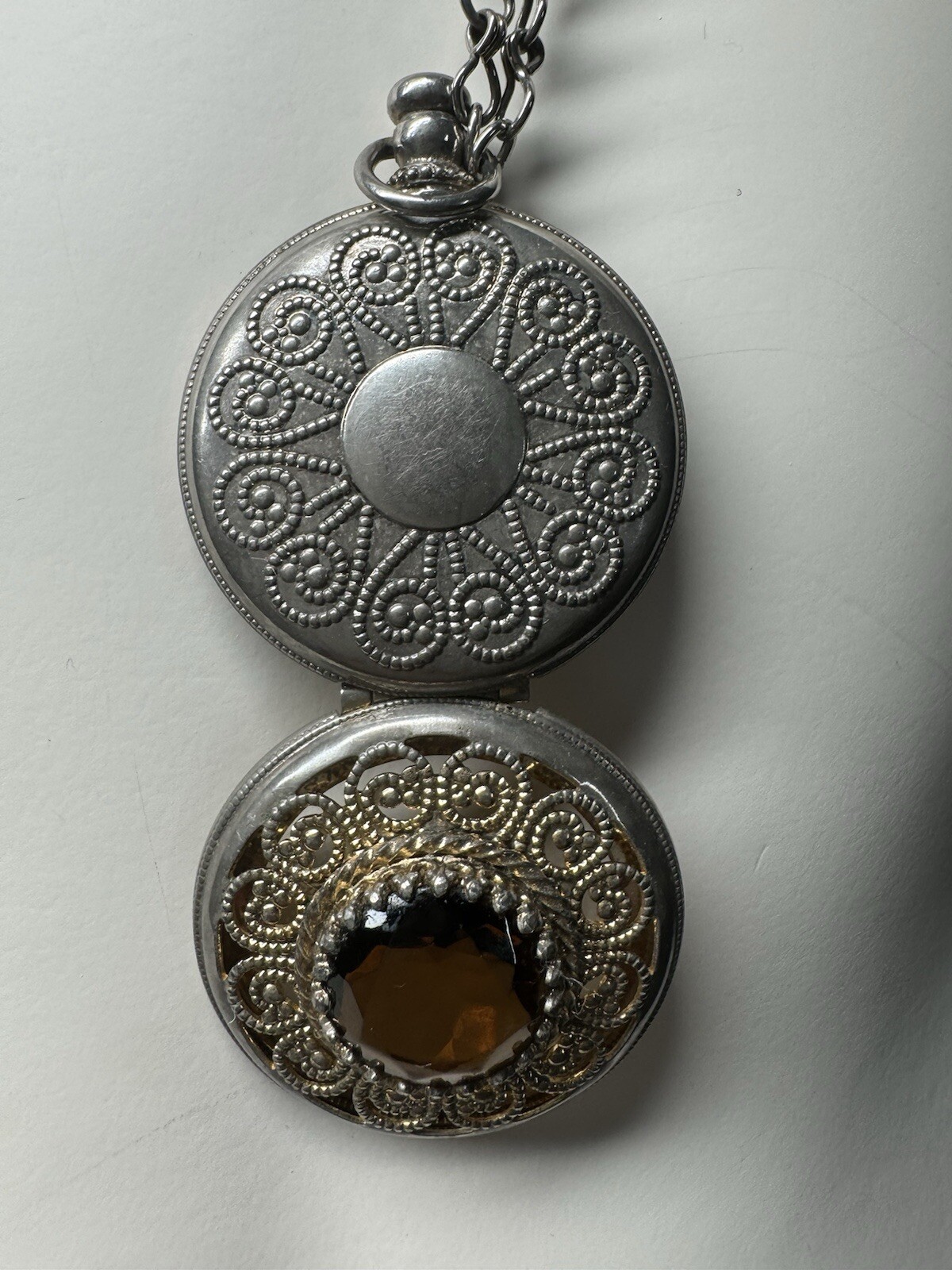 Vintage Avon Brown Glass Victorian Revival Gold Tone … - Gem