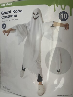 Halloween Fancy Dress Costume - Ghost Robe 4-6 Years - New | eBay Australia