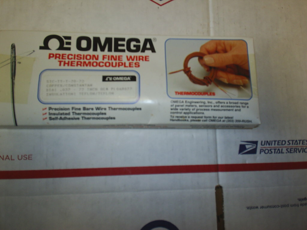 5 pack Omega 5TC-TT-T-20-72 Thermocouples pack of 5 copper/constantah ...
