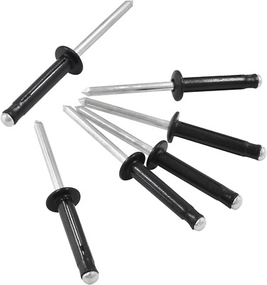 60 Pcs 3/16" X 1" Tri-Fold Exploding Pop Rivets, Aluminum Large Head ...