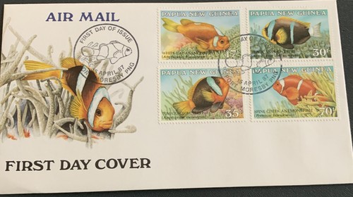 Papua New Guinea FDC 1987 Air Mail Fish | eBay
