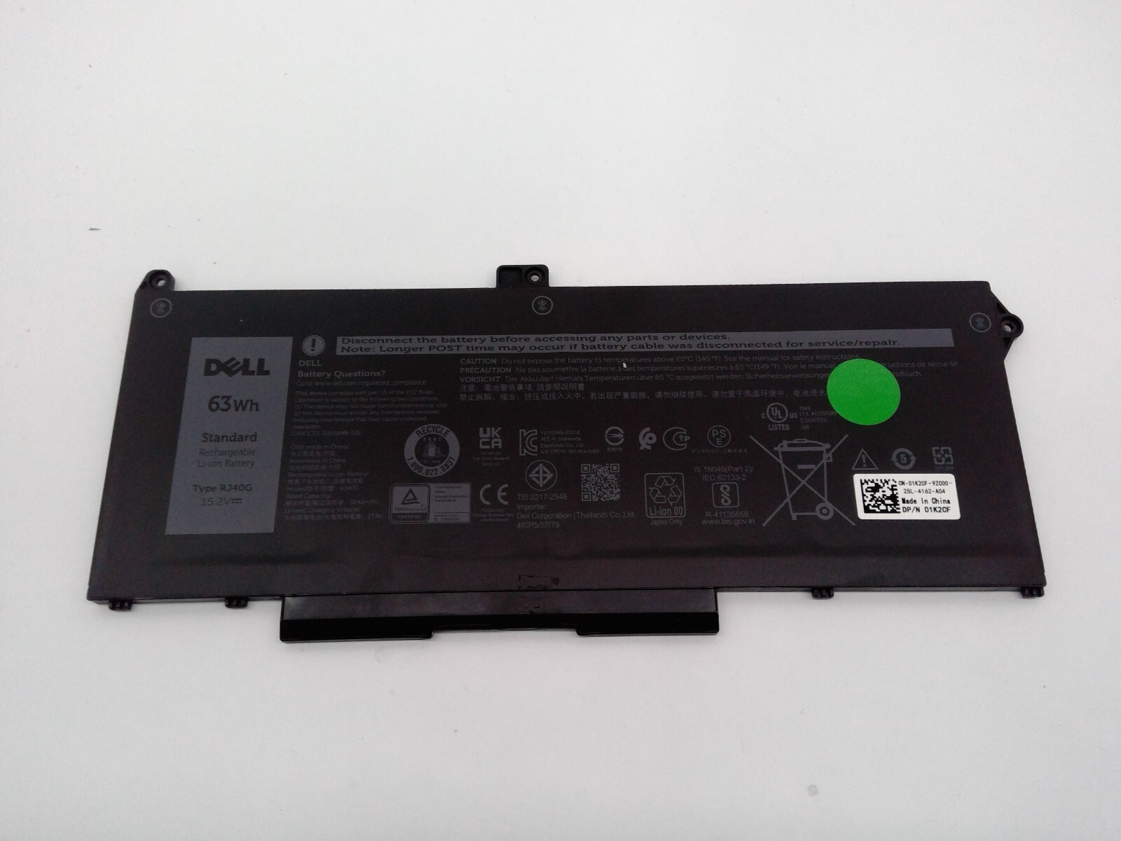 Genuine Dell Battery RJ40G for Dell Latitude 5420 5520 Precision 3560 ...