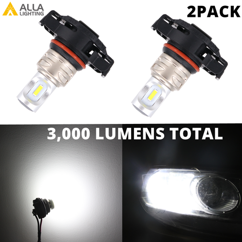 LED PSY24W PY24W White DRL Front Turn Signal Light Bulbs for 19-21 Jeep ...