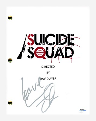 Common Signed Autographed Suicide Squad Movie Script Full Screenplay ...