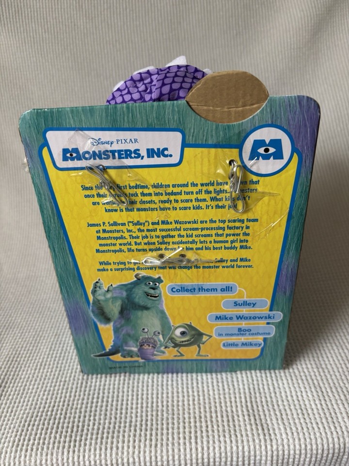2001 Disney Picar Monsters Inc. Boo In Monster Costume Plush Doll BOXED ...