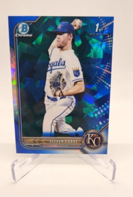 Steven Zobac 2022 Bowman Draft Chrome Sapphire #BDC-101 Royals | eBay