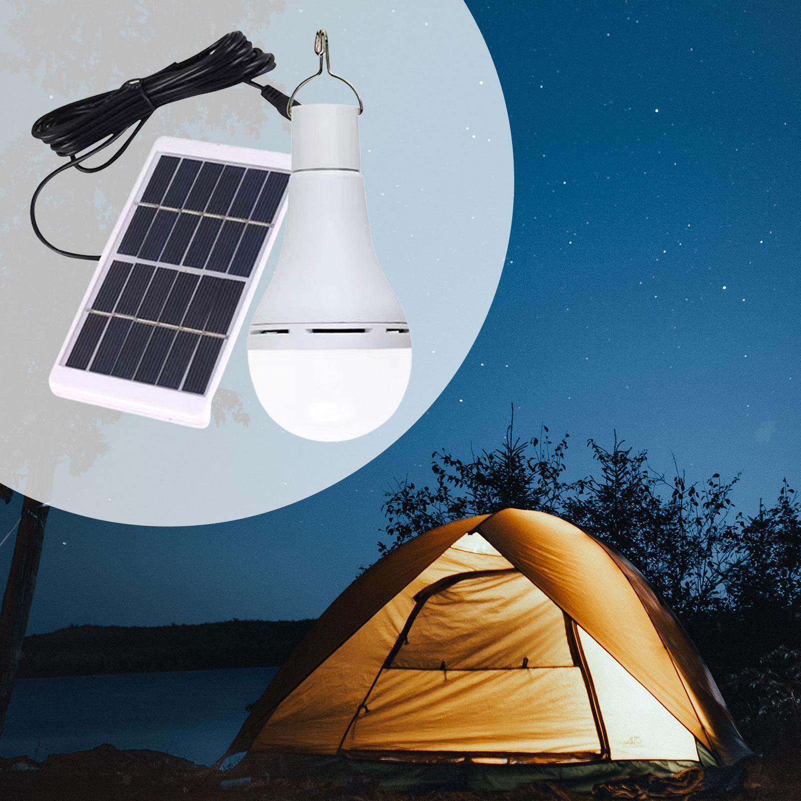 Solar Light Bulb Lighting Portable LED Solar Light for Shed Patio ...