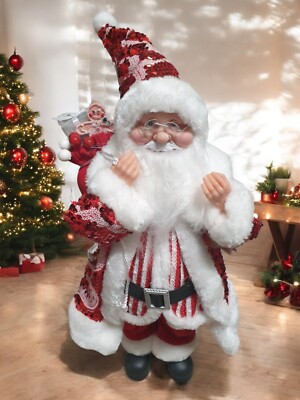 Sequin Santa Claus Christmas Statue - FREE SHIPPING | eBay