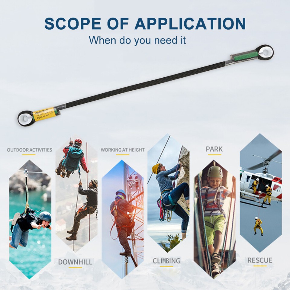 Outdoor Oxtail Pull Rope Rock Climbing Downhill Rescue Tool Protector ...