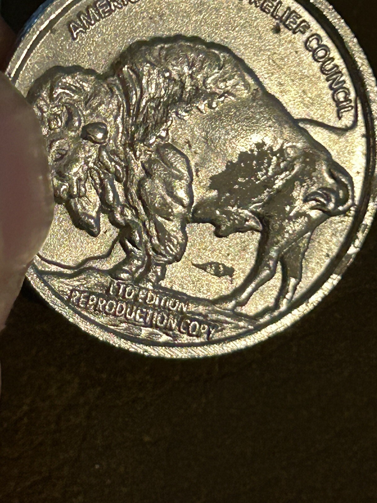 2009 American Indian Relief Council Buffalo Indian Head Nickle Coin ...