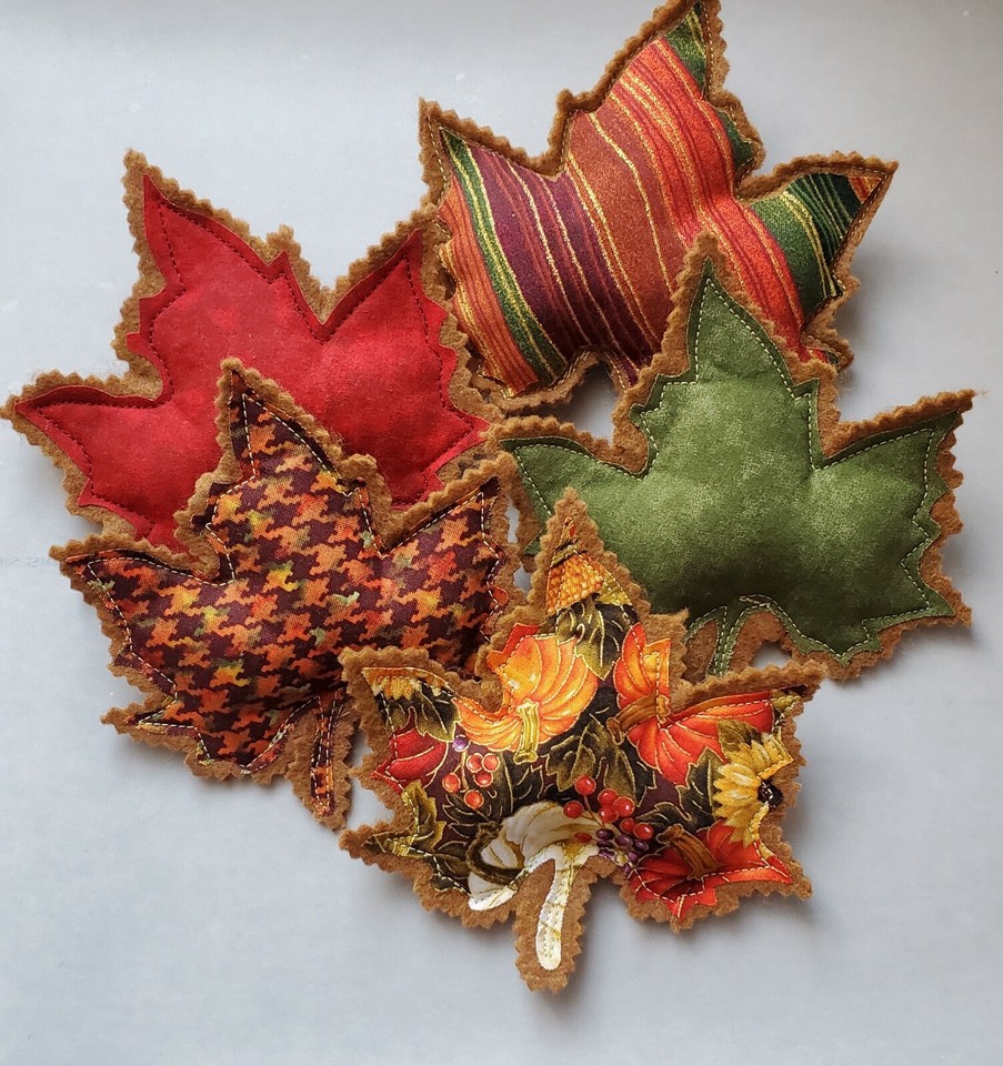 Fall Harvest Decor Fall Leaves Fall Maple Leaves Stuffed 10 Leaves | eBay
