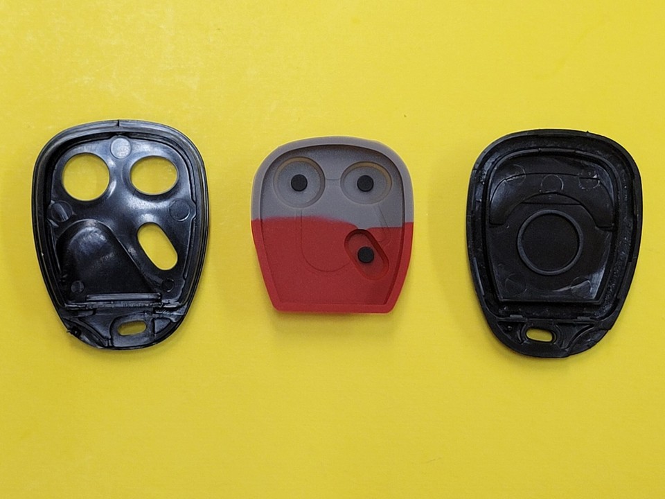 NEW Keyless Remote Shell Case & Rubber Button Pad LHJ011 3 Buttons ...