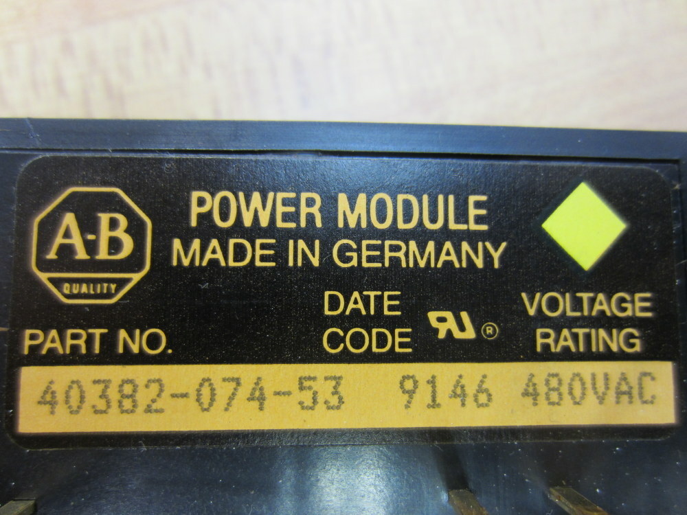 Allen Bradley 40382-074-53 Power Module 480vac for sale online | eBay