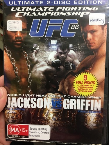 UFC 86 - Rampage Jackson Vs Forrest Griffin ex-rental region 4 DVD (2 ...