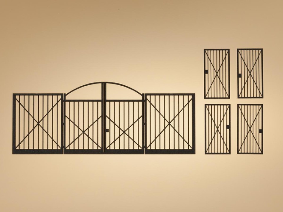 Auhagen kit 80208 HO GATES MADE WITH A LASER CUT TECHNOLOGY (5 PCS) | eBay