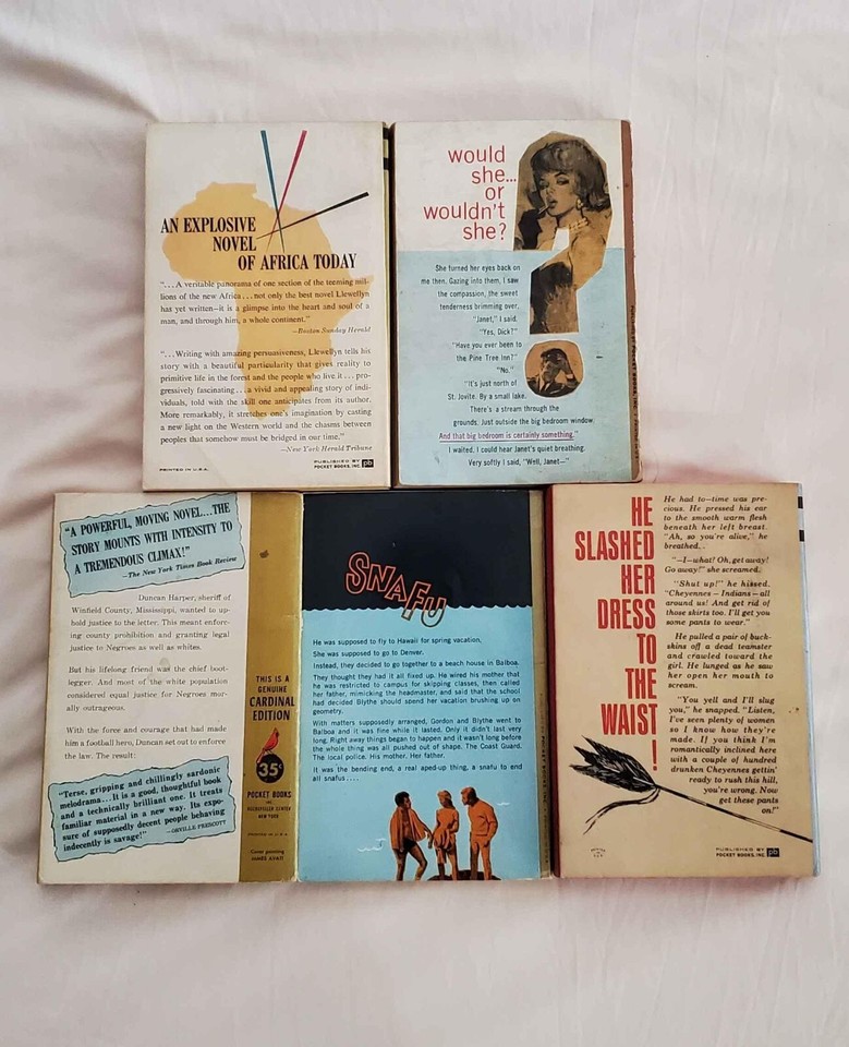 Lot of 5 PB Vintage 60's Paperbacks History Romance Adventure Pulp RARE ...