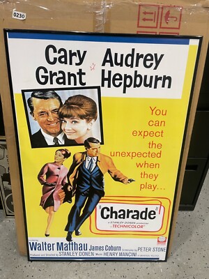 Charade movie poster 25' X 38' used on Netflix tv Show set | eBay