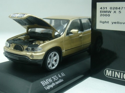 WOW EXTREMELY RARE BMW E53 X5 SUV 4.4i V8 2000 Gold 1:43 Minichamps-M3 ...