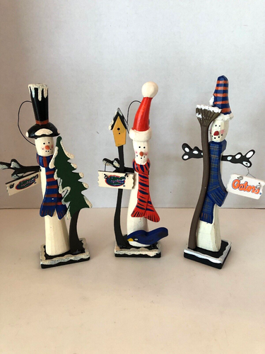 Hanna’s Handiworks Set of 3 “Florida Gator” Snowmen | eBay