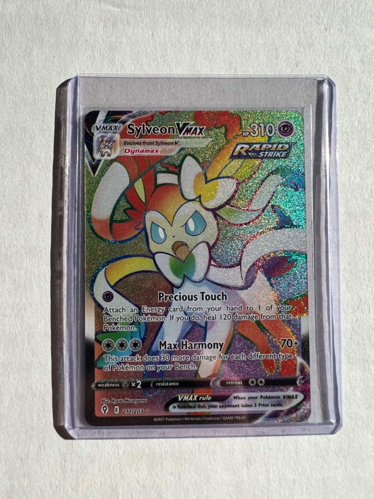 Sylveon VMAX Evolving Skies 211/203 Pokémon TCG Holo Secret Rare | eBay
