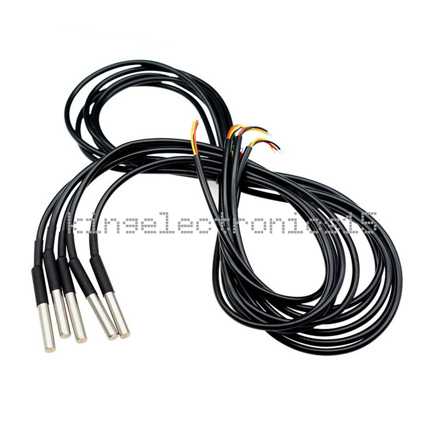DS18B20 2M Waterproof Digital Temperature Temp Sensor Probe DS18B20 | eBay