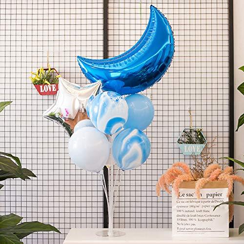 JoeYoo 10 Pcs 20 Inches Moon Balloons Foil Balloons Mylar Balloons for ...
