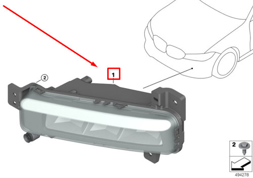 NEW BMW 3 G20, G28 FRONT LEFT FOG LIGHT 8089525 63178089525 ORIGINAL | eBay