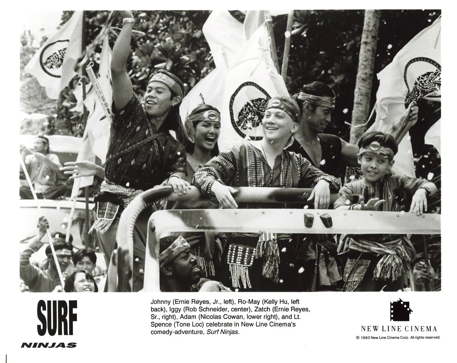 Surf Ninjas 1993 Movie Rob Schneider Kelly Hu Ernie Reyes 8x10 Picture ...
