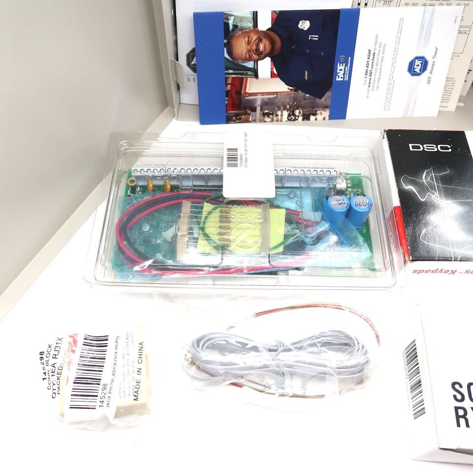 DSC PowerSeries PC1864 Board And PK5501 Security Keypad ADT Premise Pro ...
