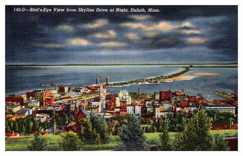 Postcard AERIAL VIEW SCENE Duluth Minnesota MN o/19 AR6054 | eBay