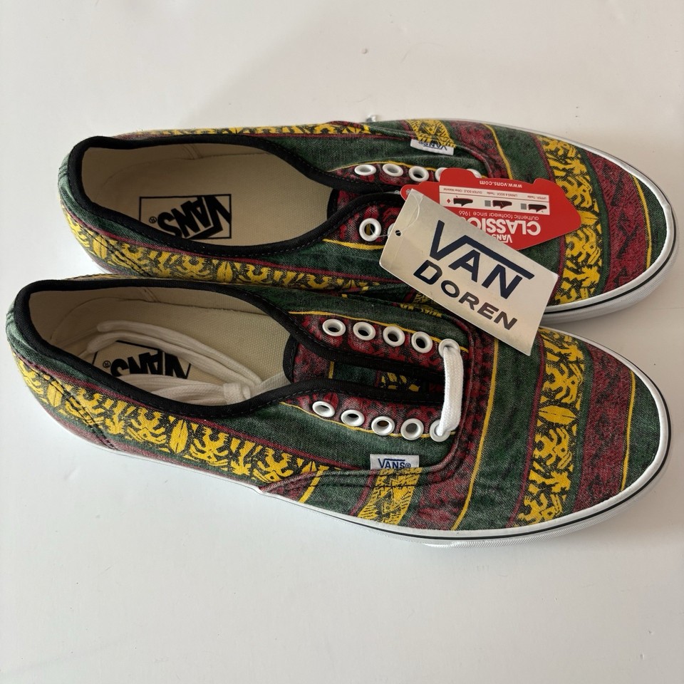 VANS Van Doren Shoes New New In Box Men’s Sz 11 Rasta Tribal Surf ...
