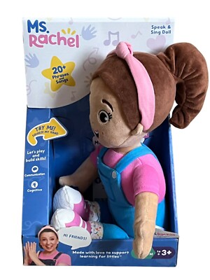 Ms Rachel Speak And Sing Doll MISS RACHEL 16" New 20+ Phrases and Songs ...
