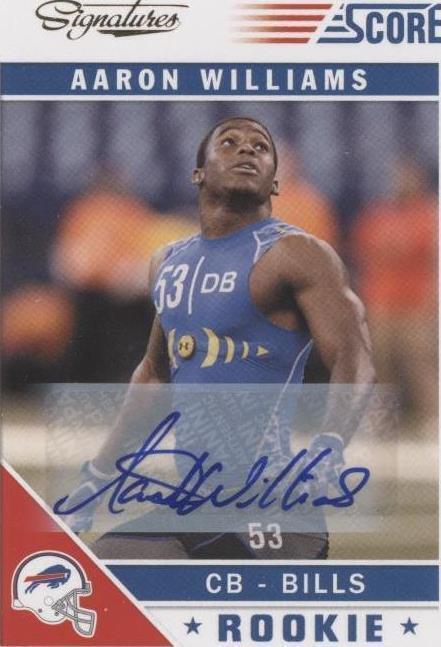 2011 Score - Rookie Aaron Williams #302 Signatures (AU, RC) for sale ...